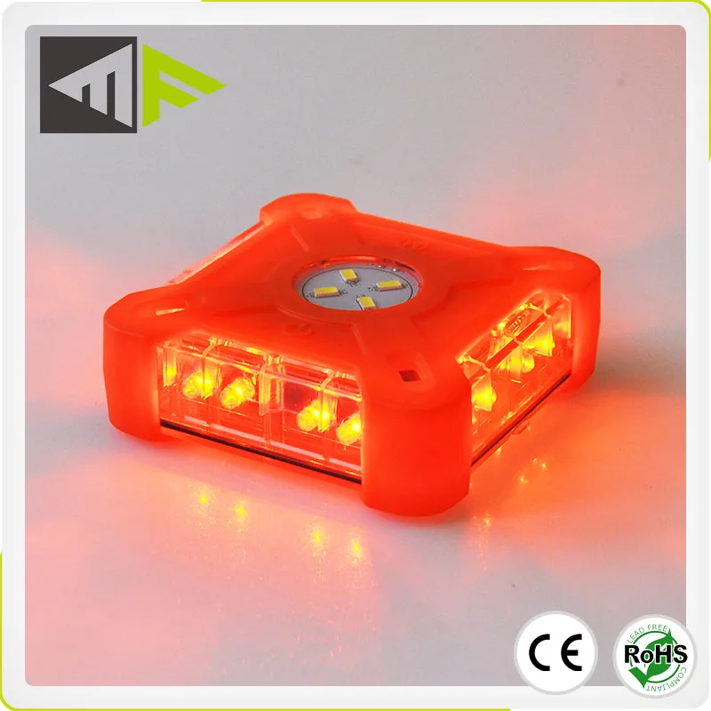 9 Patterns Flare 16 LED + 4 SMD LED Emergency Safety Magnet Flashing ...