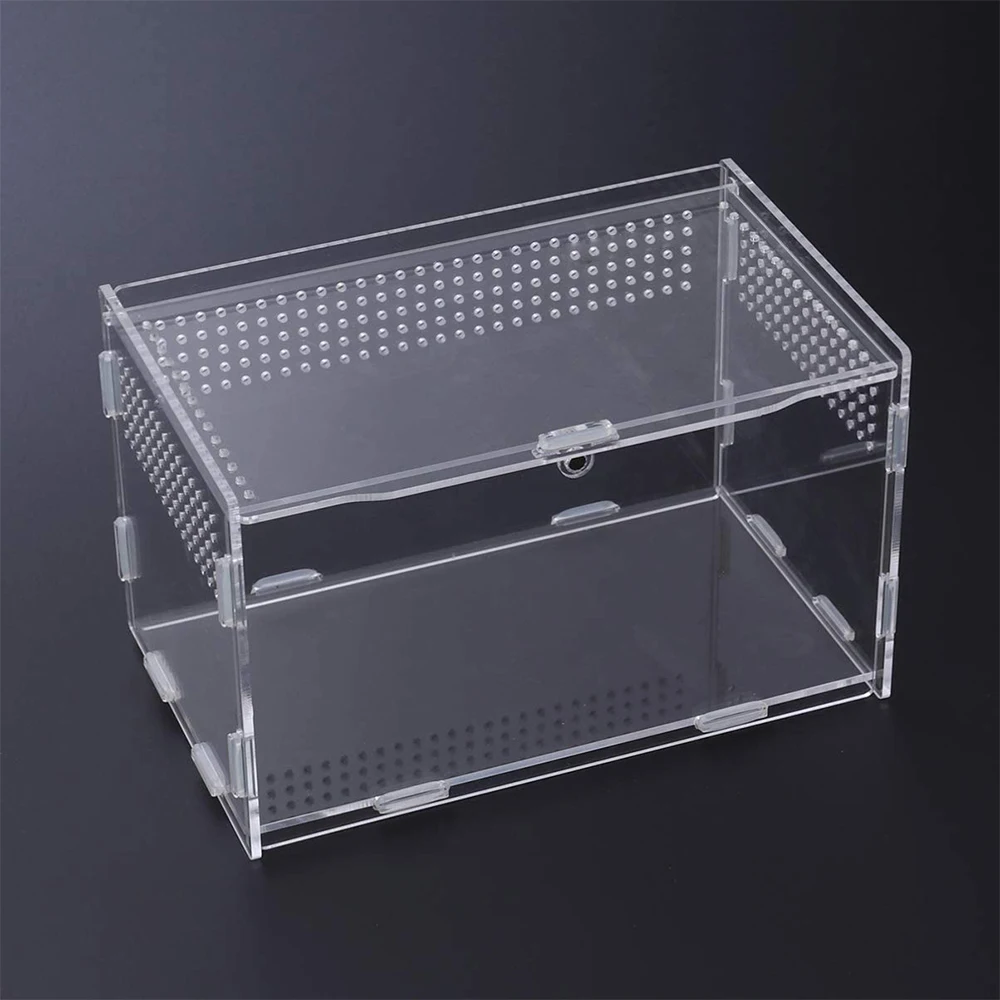 Clear Terrarium Container - Pet Acrylic Cage by HOTSUN