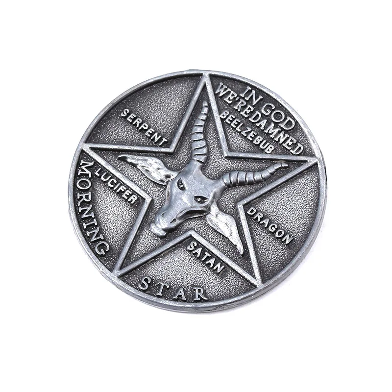 Fallen Angel Lucifer Satan Pentecos Commemorative Coin - Buy Lucifer ...