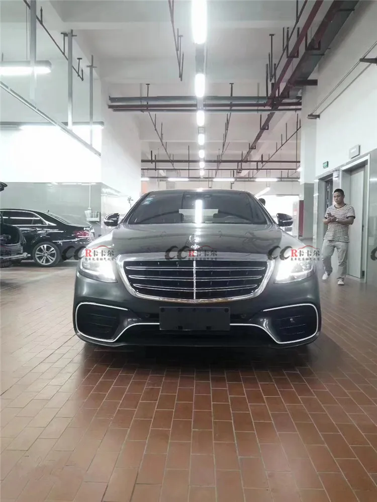 Body Kit For Mercedes Benz New S Class W222 S320 350 450(2018) In Amg Style Bumpers Diffuser And ...