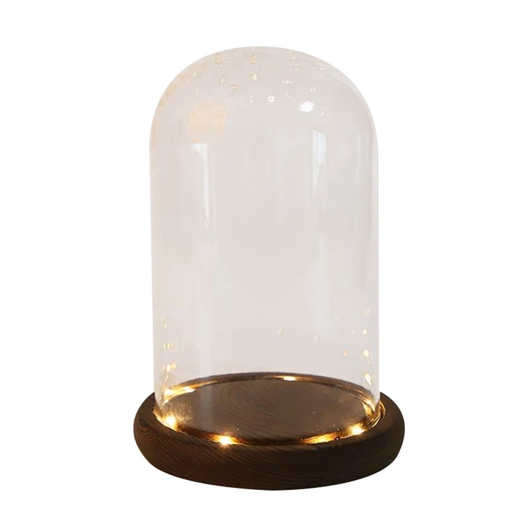 Wholesale Glass Domes With Led Light For Flower Home Decoration - Buy ...