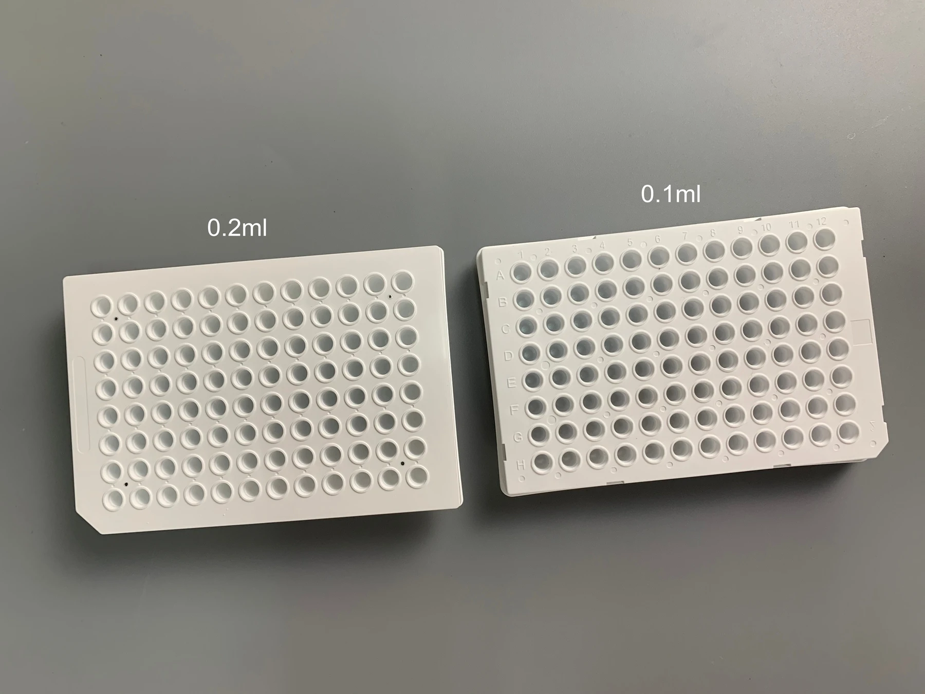 White Pcr Plate Sterile 96 Wells*0.1ml 0.2ml Semi-skirted With Optical ...