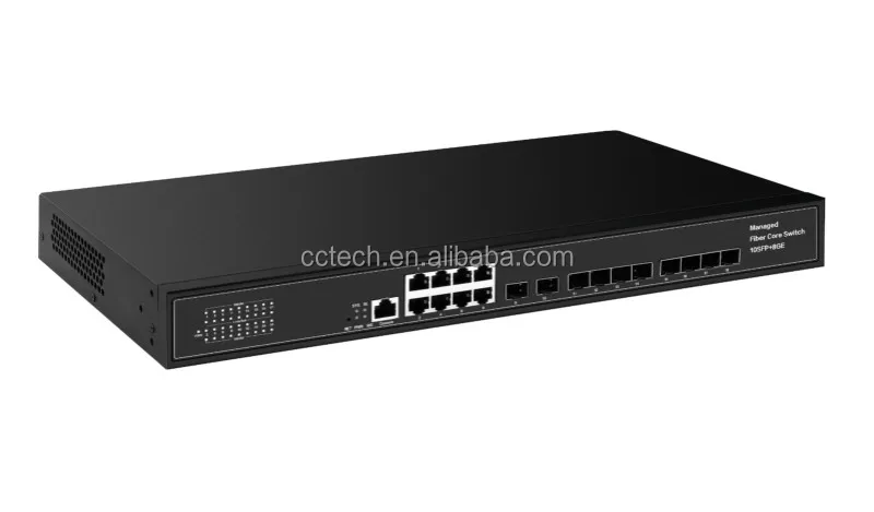 10-port Fiber Optical Managed Switch Ethernet Switch Gigabit 10 Port ...