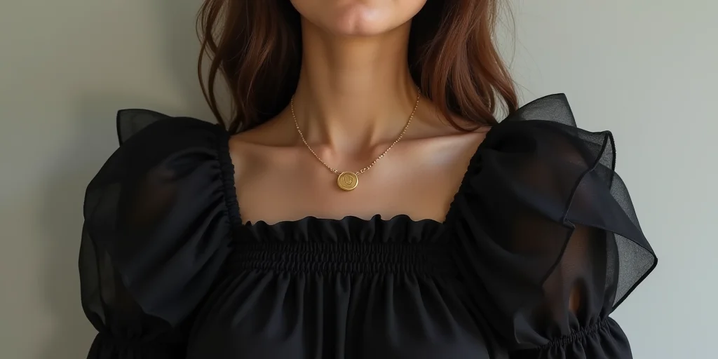 Black Ruffled Top – Stylish 2025 Trend on Alibaba.com