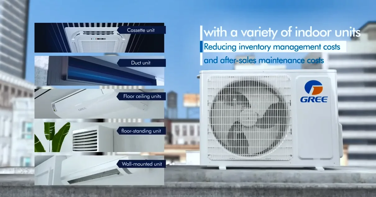 Gree Mini Split 3 Ton Ducted Heat Pump Inverter VRF System