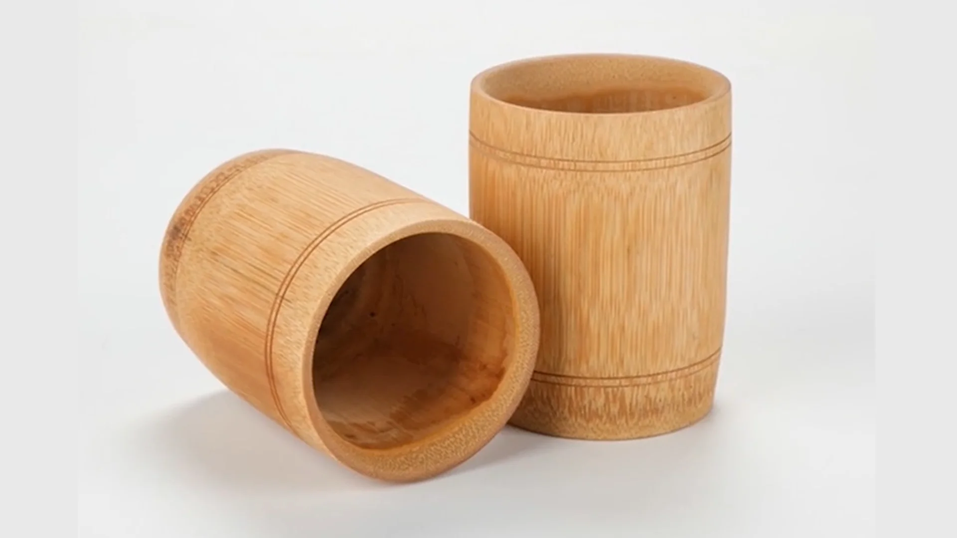 Customized Bamboo Cups Natural Eco Friendly Handmade Bamboo Ice Cream ...