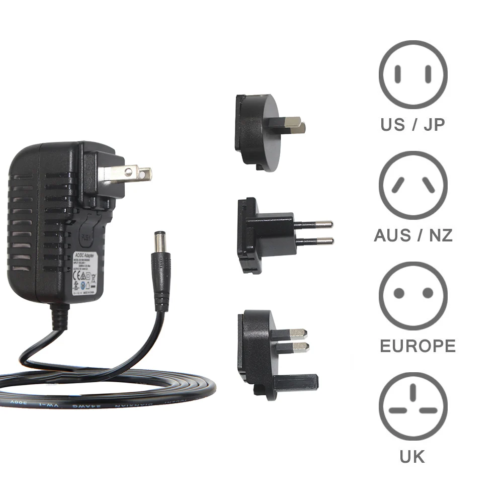 Universal Wall Plug Transformers - Power Adapter AC to DC