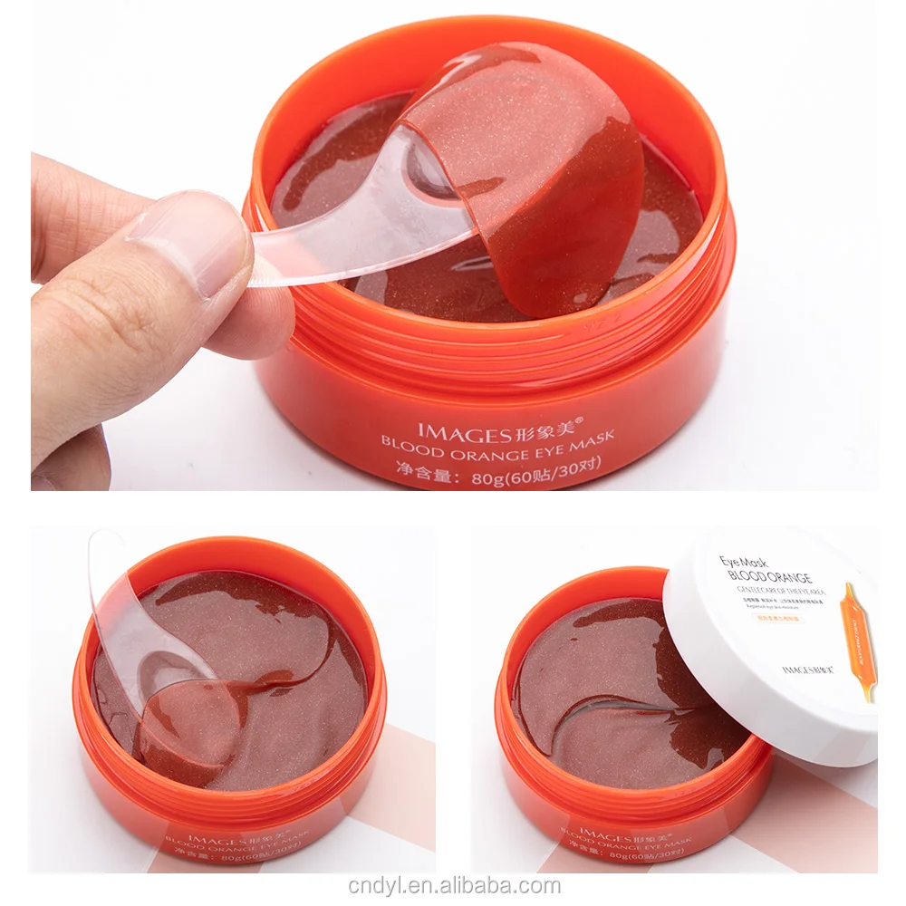 Blood Orange 60pcs Eye Mask Collagen Gel Eye Patches Under Eye Pad Dark ...