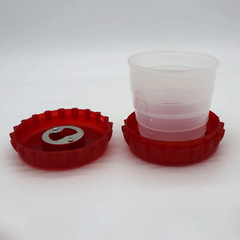 Collapsible Drink Cup Holder with Opener Bottle - Sustainable