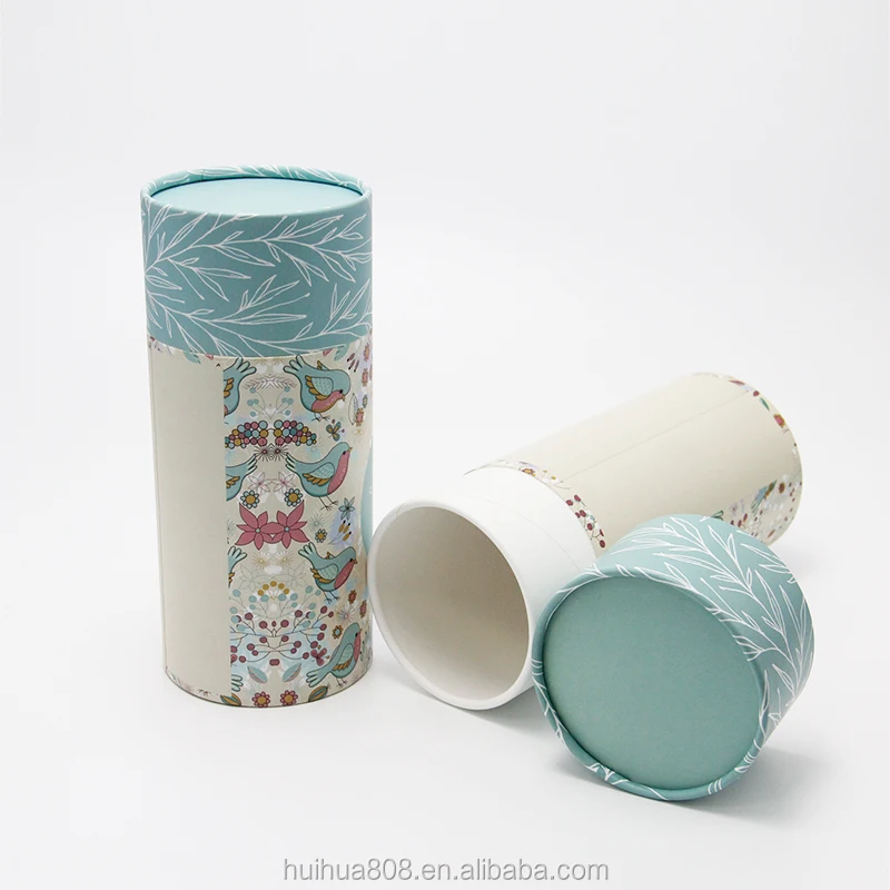 Cheap Round Cardboard Boxes For Packaging Paper Canister With Aluminum ...