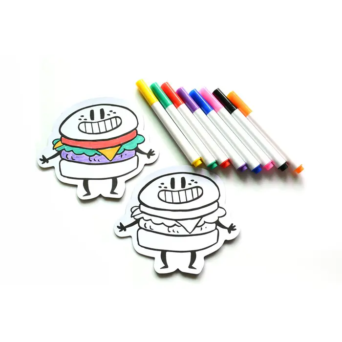 Creative DIY Magnetic Coloring Sheet Fridge Magnet