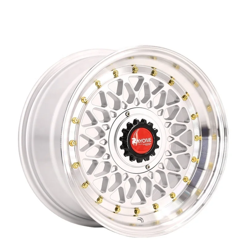 DM686 Deep Dish Machine Lip Silver 15 Inch Alloy Wheel Rim