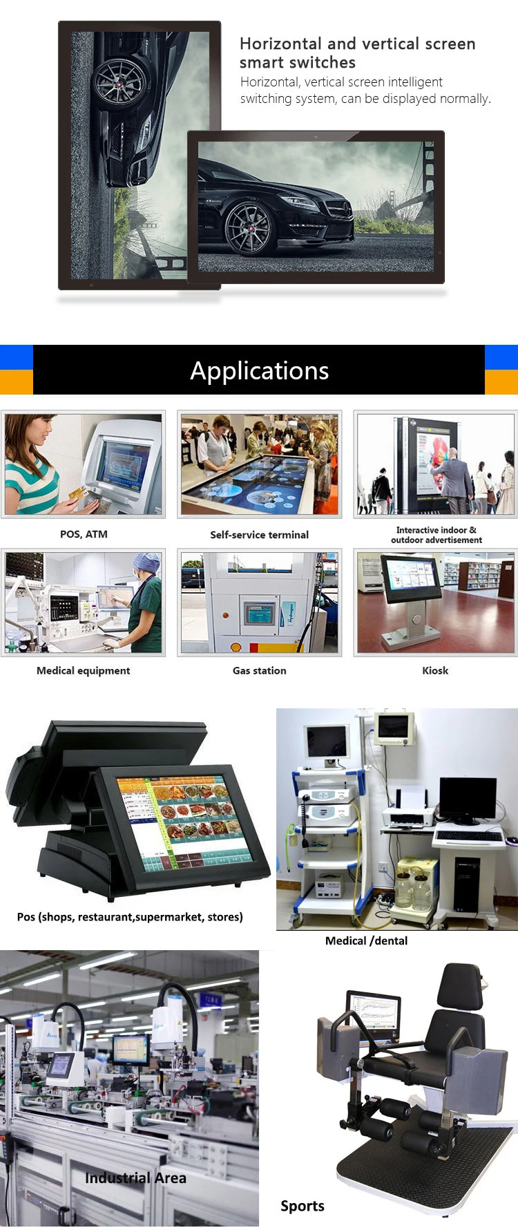 32 Inch Capacitive Monitor LED Touch Screen with OEM Service Touch ...