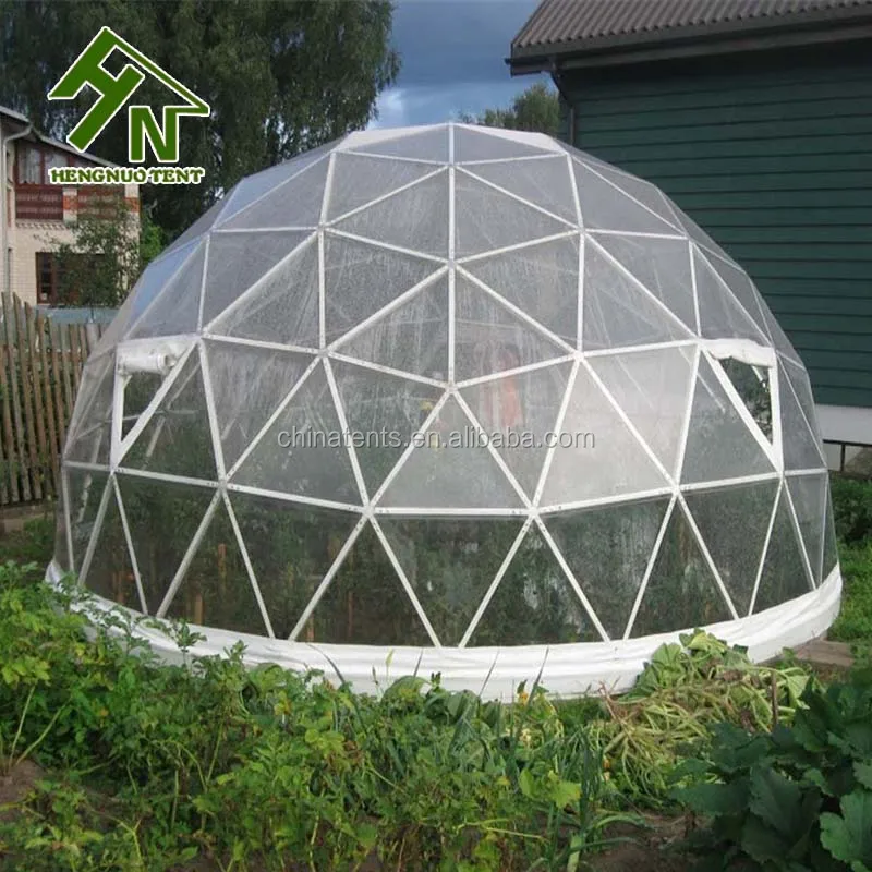 Waterproof Full Transparent PVC Covering for Geodesic Dome Greenhouse