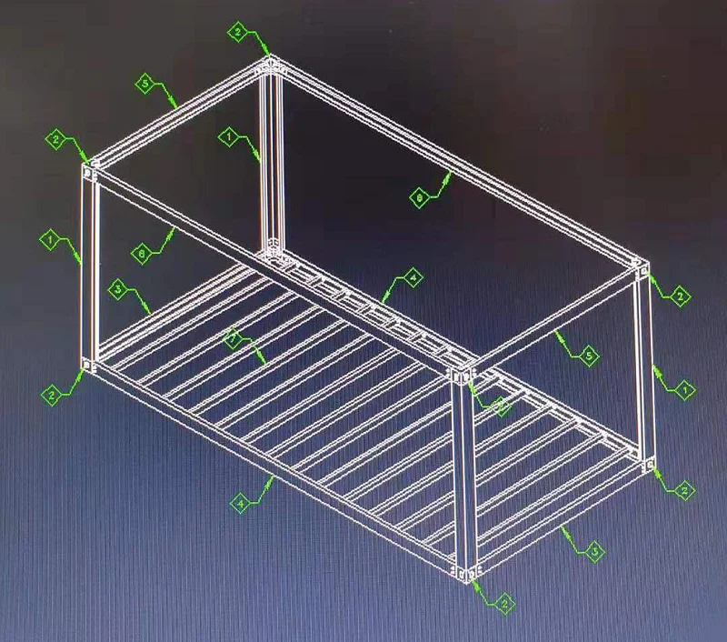 Portable Low cost flat pack steel structure Mobile Prefab container ...