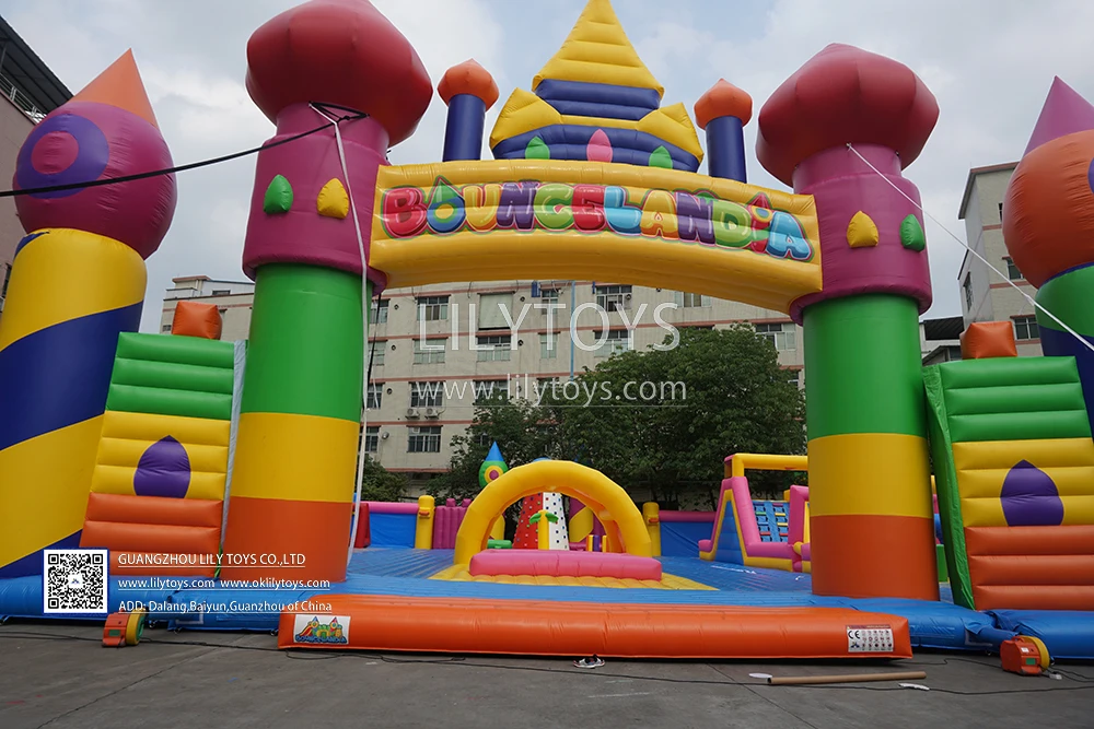 0.55mm PVC Inflatable Amusement Park - Fun for Kids