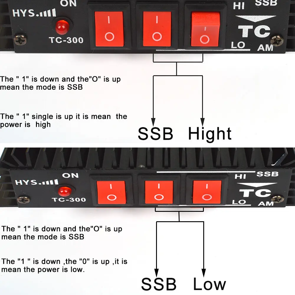 Hys Professional Ssb Am Hf Two Way Cb Radio Power Amplifier Tc-300 ...