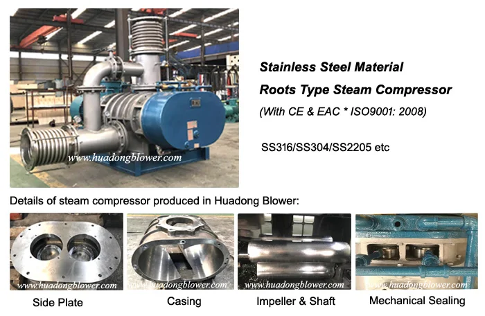 Steam Compressor Mechanical Vapor Recompression - Buy Steam Compressor ...