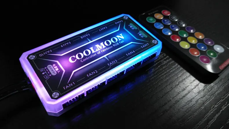 Coolmoon Rgb Controller Led Hub With Remote - Buy Controller Hub+remote ...
