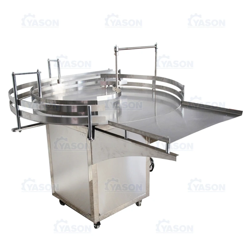 Rotary Accumulation Table Sorting Square Round Bottles Turntable ...
