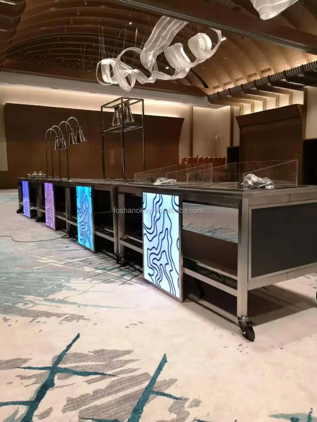 Okey Hotel Supplies Buffet Banquet Catering Colorful Led Lightning ...