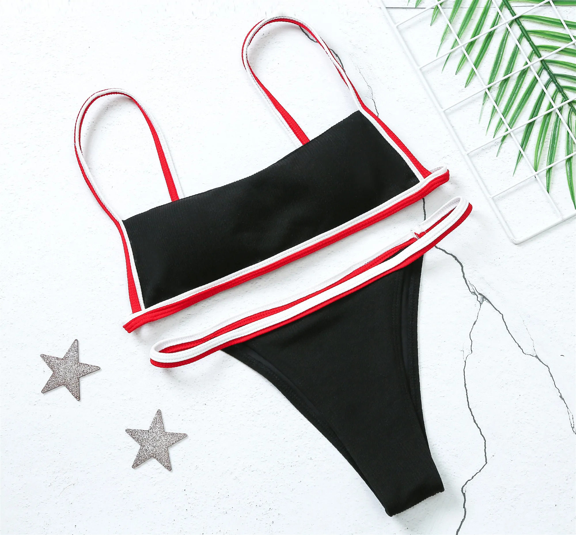 Women New Fashion Sling V Neck Plus Size Swimsuit Swim Wear Women ...