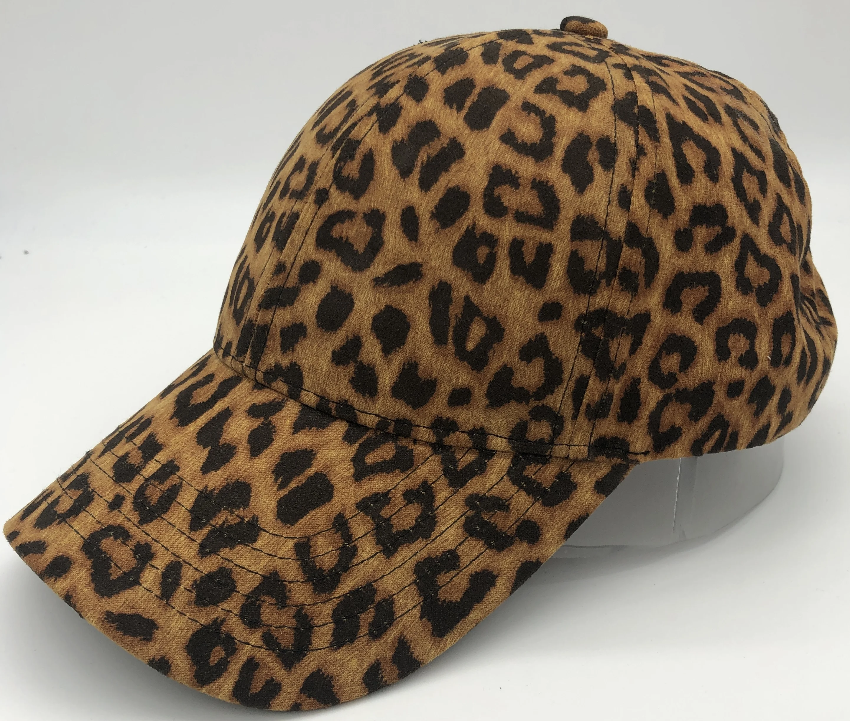 Wholesale In Stock Blank Leopard 6 Panel Baseball Caps And Hats Custom ...