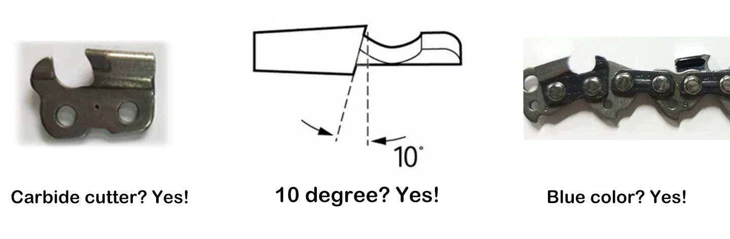 QIRUI 3/8"LP Big Carbide Tip Round Ground Chain| Alibaba.com