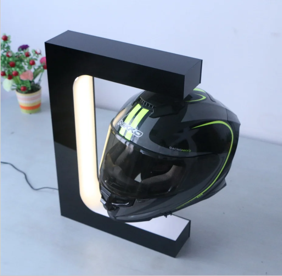 Acrylic Magnetic Levitation Floating Shoes Rack Luxury Rotating Sneaker ...