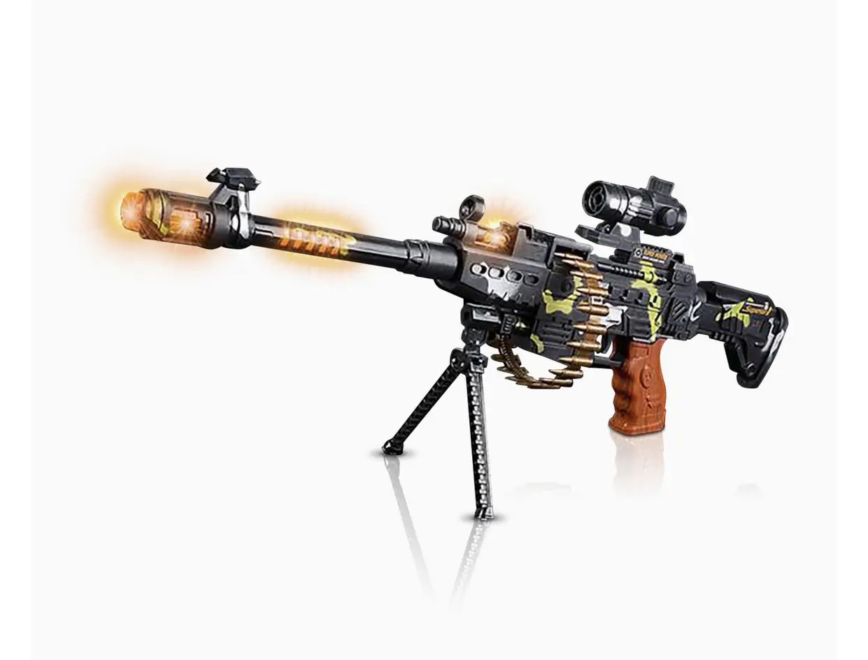 Light-up Spin Ball Gun Blaster W/ Sound And Light Effects Lazed Led ...