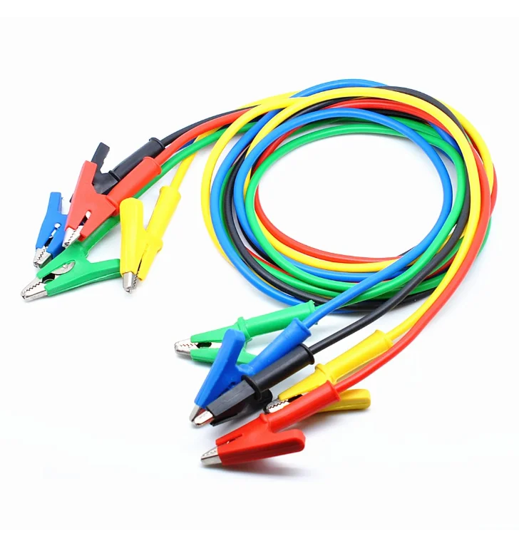 Alligator Clips Electrical Test Leads Set 15a Jumper Wires Heavy New ...