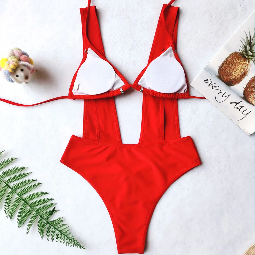 Factory Stock 2019 New Two-piece Bib Swimsuit Swimwear Zipper Bikini ...