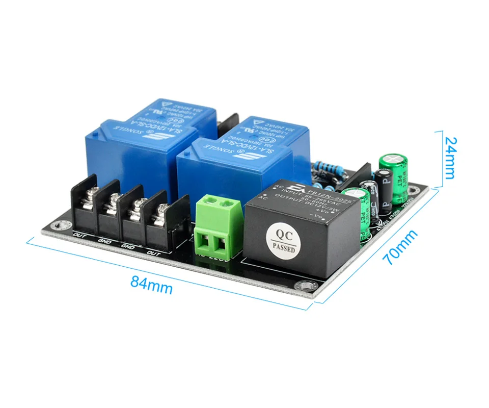 UPC1237 900W 2.0 Speaker Protection Board 2 Channels AC 85-265V DC ...