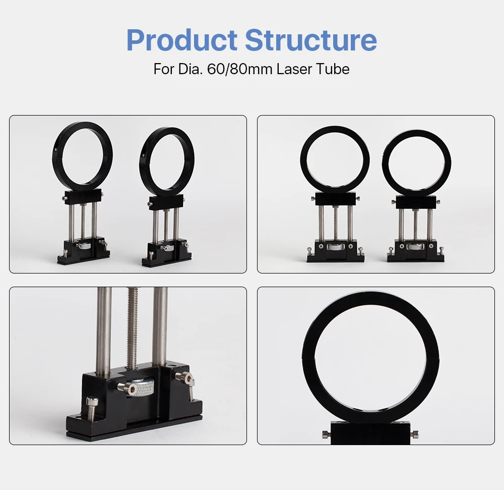 Cloudray Cl10 Co2 Laser Tube Holder Adjust Diameter 60mm 80mm Laser ...