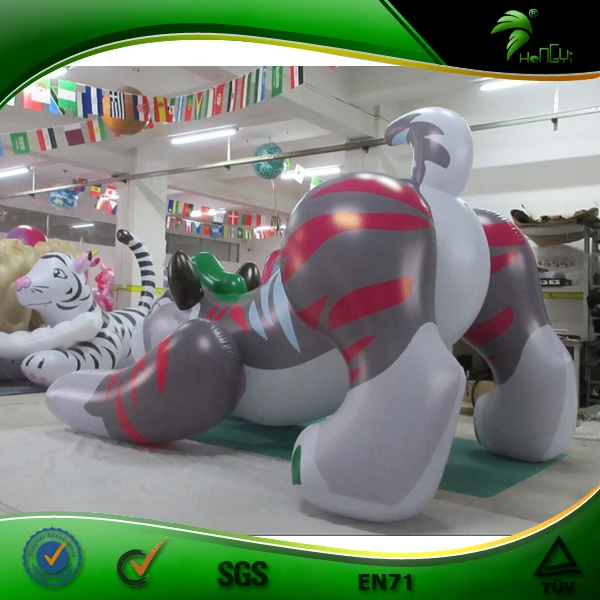 PVC Giant Inflatable Bouncy Tiger Inflatable Riding Animal Cartoon Toys ...