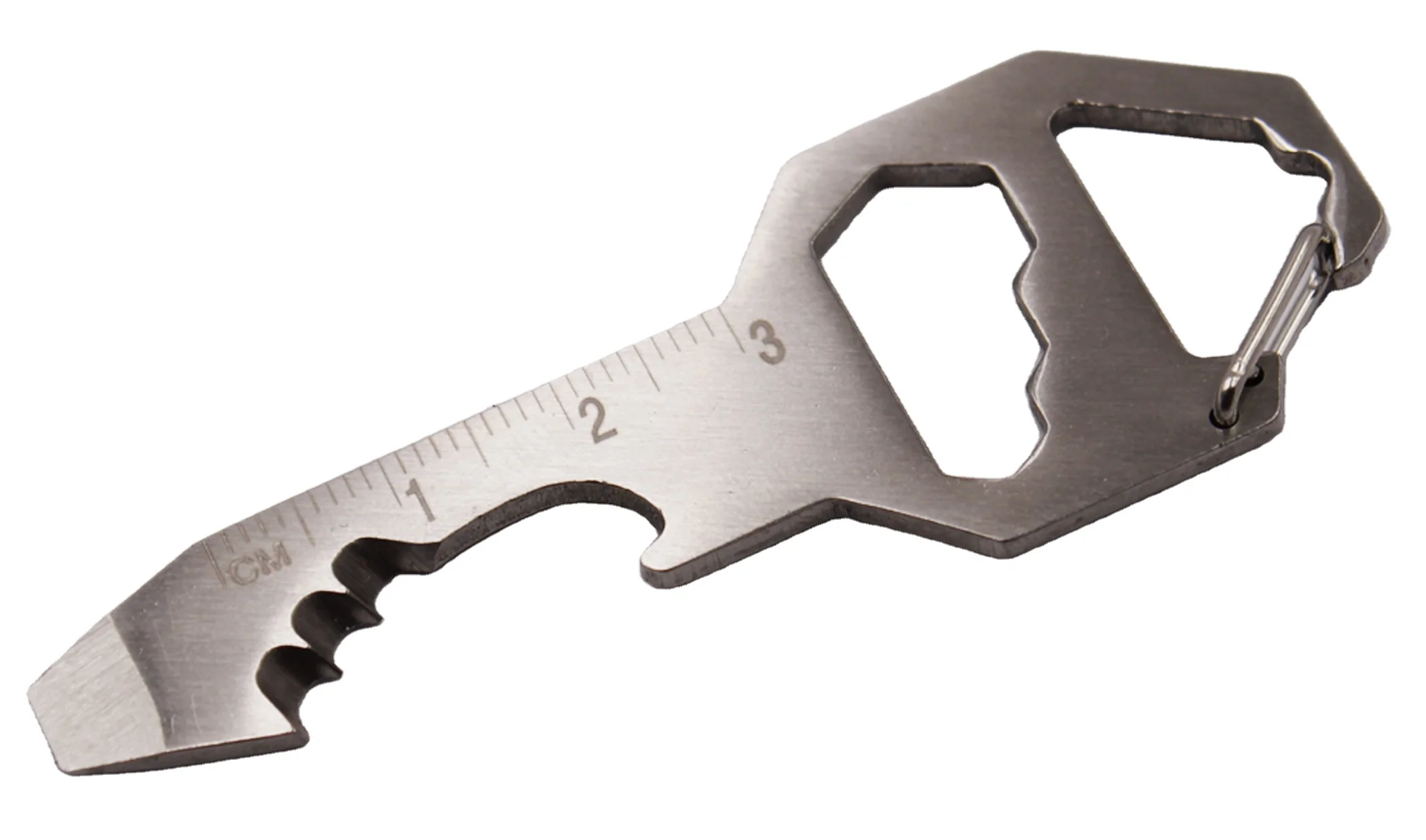 Stainless Steel Key Shape Design Edc Pocket Multitools Key Chain With ...