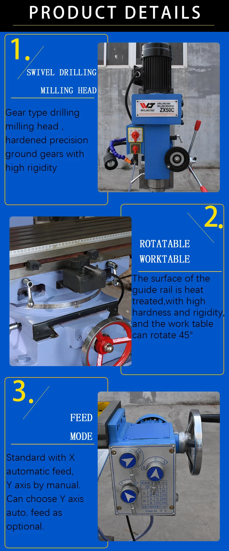 Star Milling Machine ZX50CF - Versatile & Easy to Operate