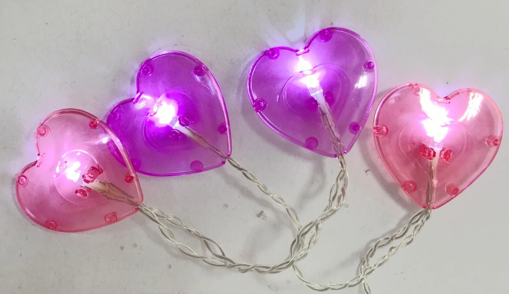 Valentines Decorations String Lights Led Heart Shaped Lights Battery ...