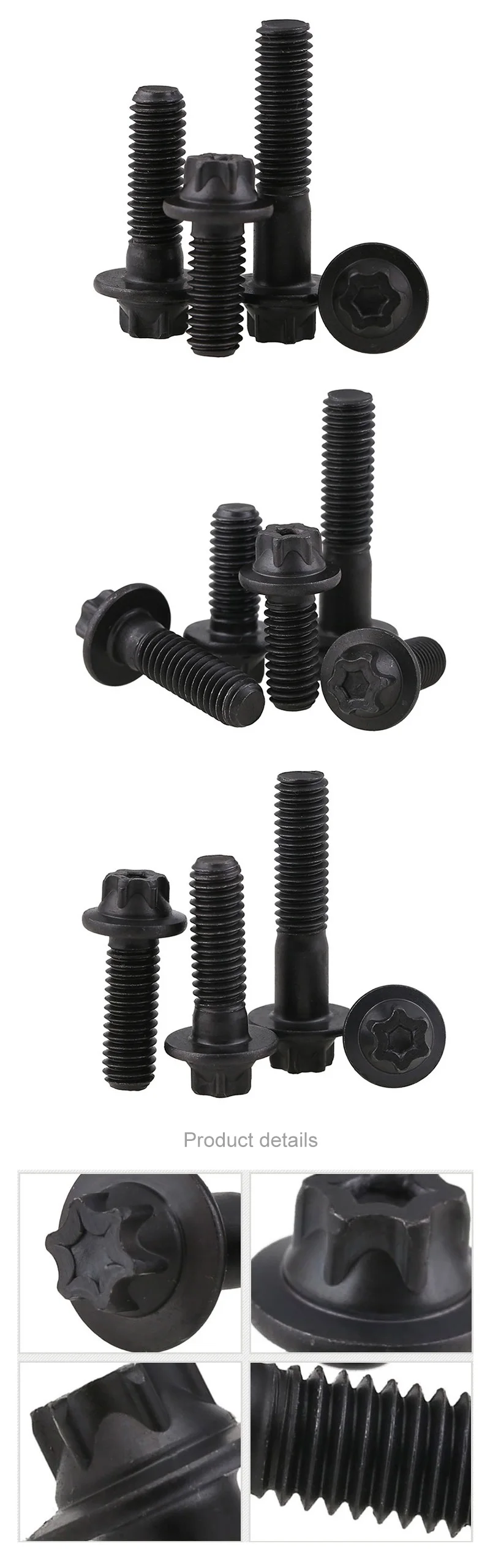 Din 34801 Steel Black Oxide Hexalobular Head Wabbler Flange Bolt - Buy ...