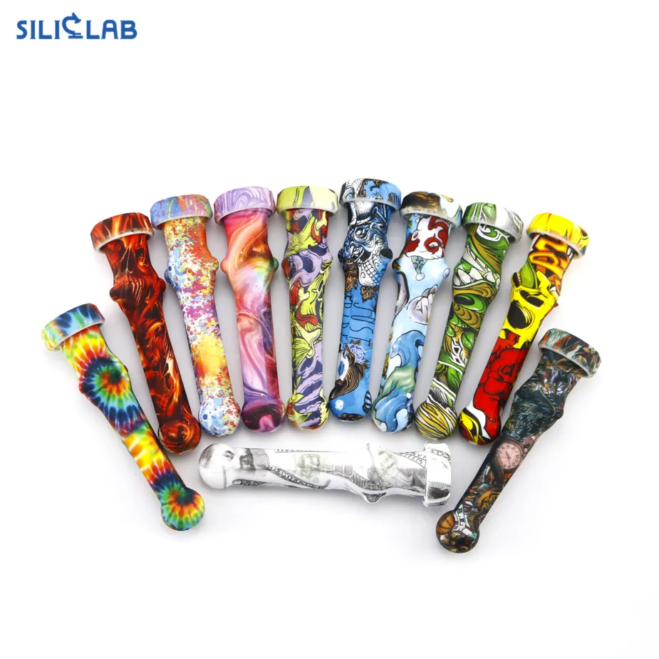 Dugout One Hitter Crystal Filter Tips Silicone Holder Smoking Pipe ...
