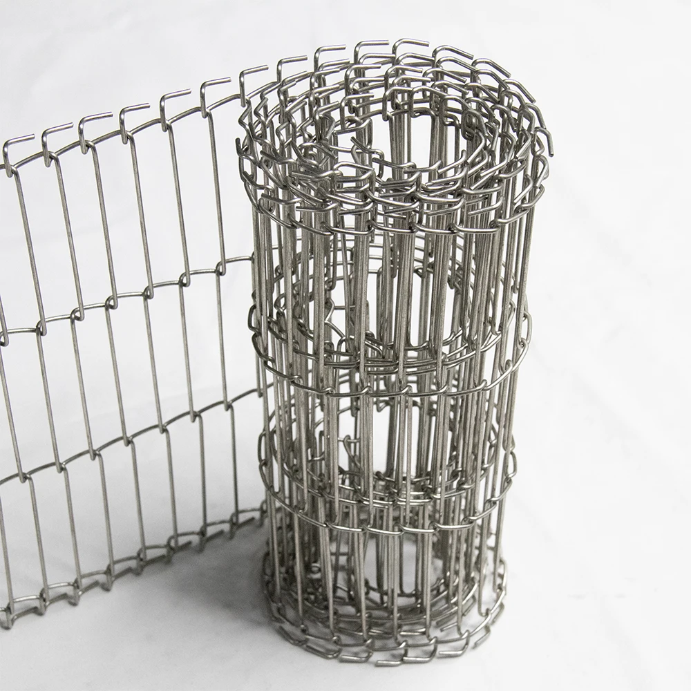 304 Metal Mesh Conveyor Belt - Stainless Steel Wire, Custom Length ...