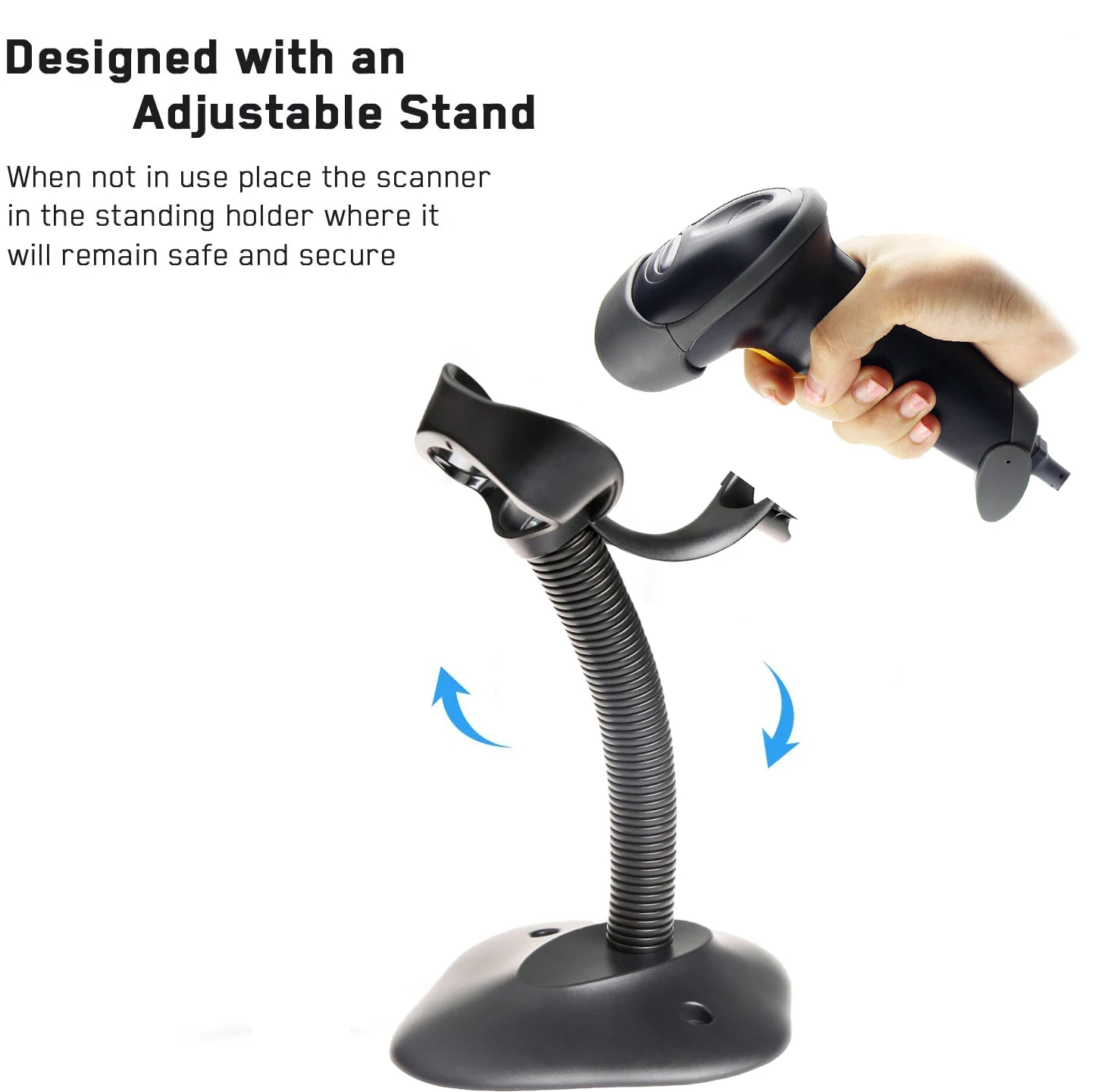 MINJCODE MJ2808AT Barcode Scanner Laser 1d Code Barcode Reader USB ...