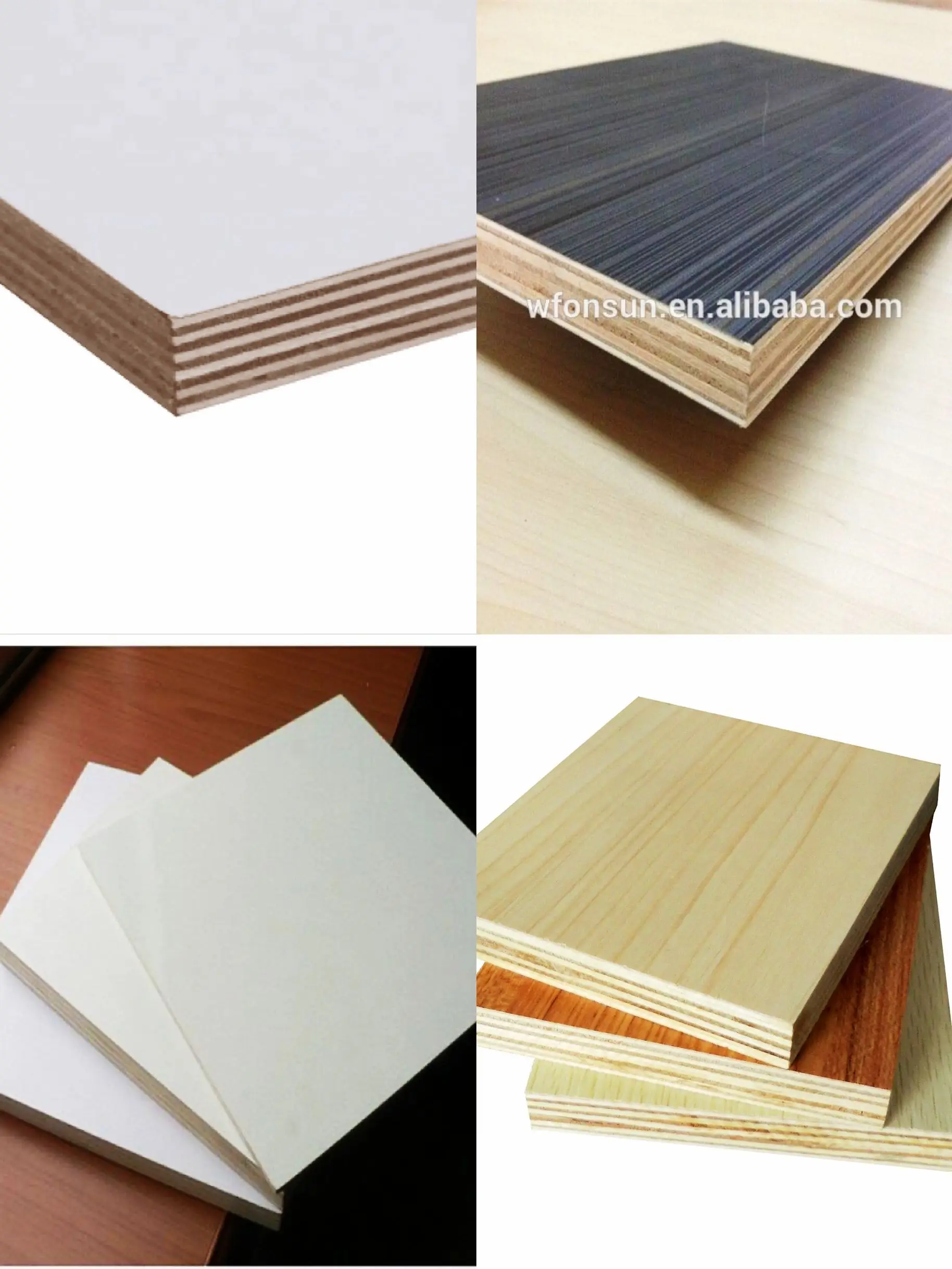 1220x2440 9mm 12mm 15mm 16mm Moisture Resistant Melamine Plywood From ...