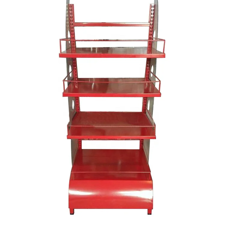 Metal Movable Engine Oil Display Rack Motor Oil Fuel Gas Station Heavy ...