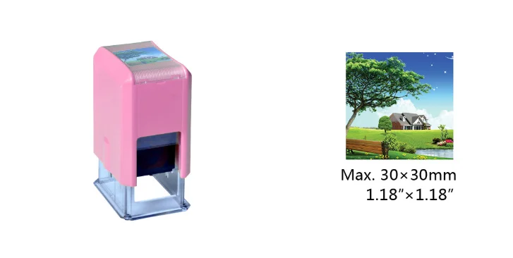 CMYK Printing Effect Stamp - Rectangle Flash Stamp for Office Use ...