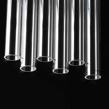 Fused Silica Quartz Tube Clear Glass Cylinder Heat High Temperature ...