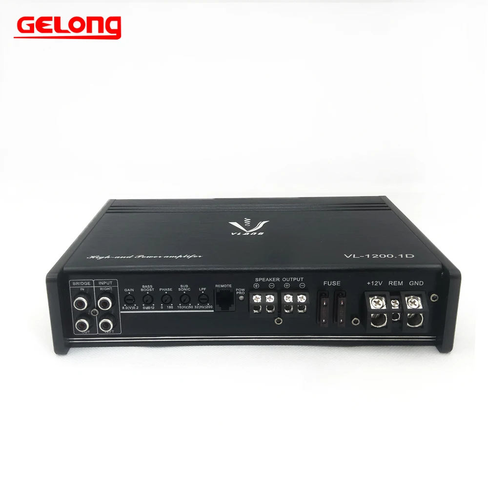 Gelong 1200w High Power Car Amplifier Monoblock Class D For Competition ...