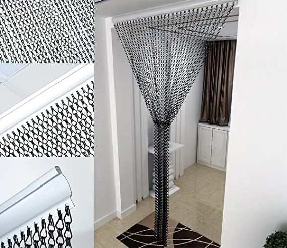 Aluminum Chain Curtain/chain Fly Screen/ Chain Link Curtain - Buy ...