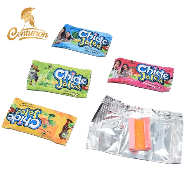 Colorful Fruit Flavored Jelly Filled Gum - Buy Center Filled Chewing ...