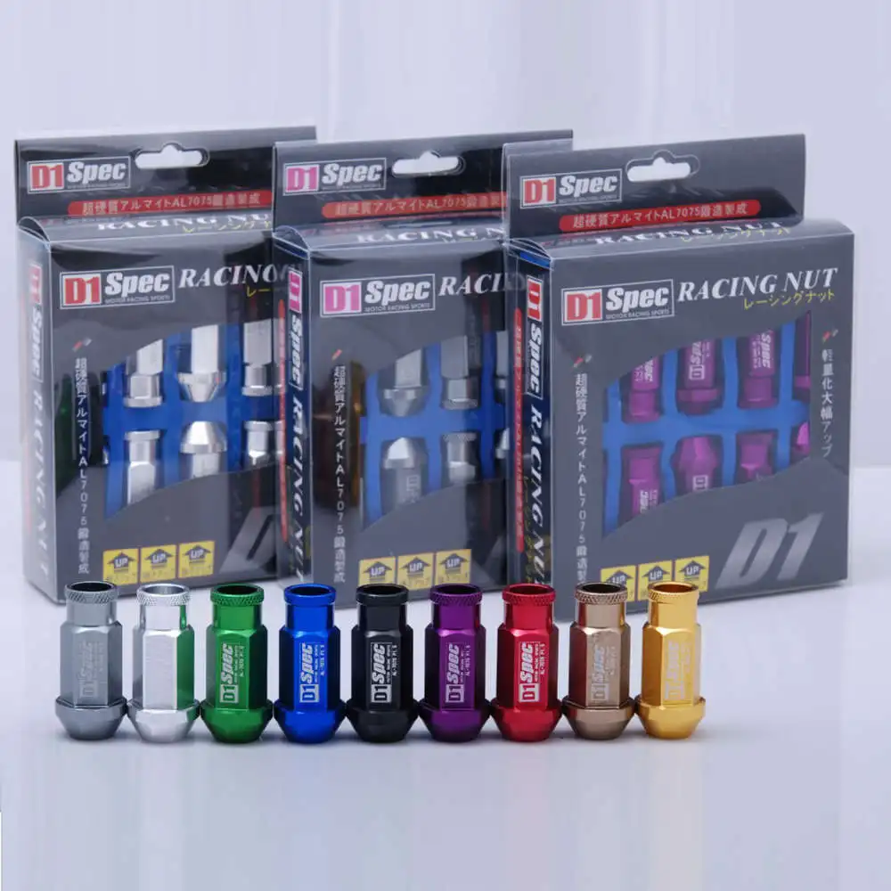D1spec Jdm Billet Aluminum Wheel Racing Lug Nuts P:1.25,L:52mm 20pcs ...